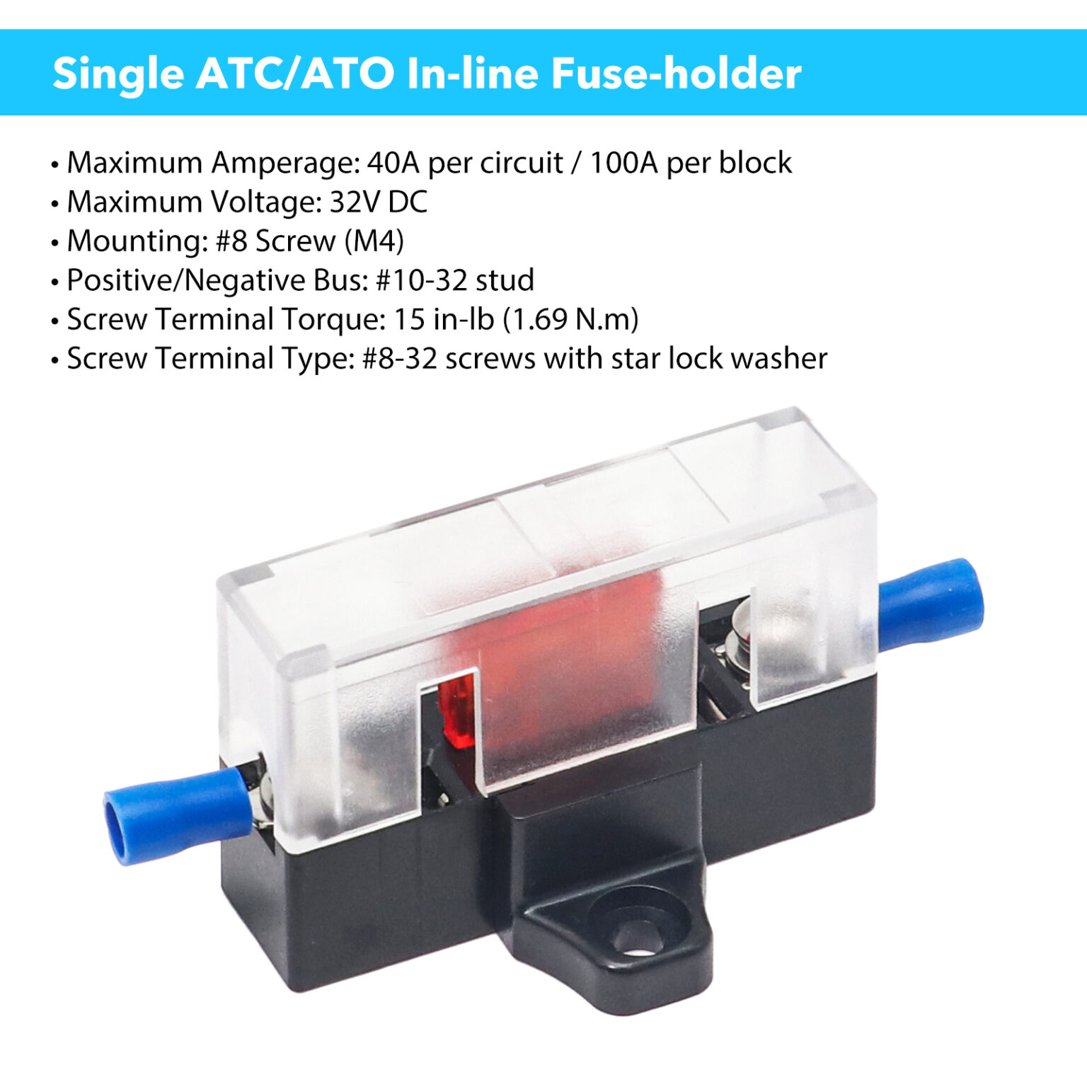MOD-AK4 4 Pack Modular Expandable ATC/ATO Inline Fuse Holders, Adding ...