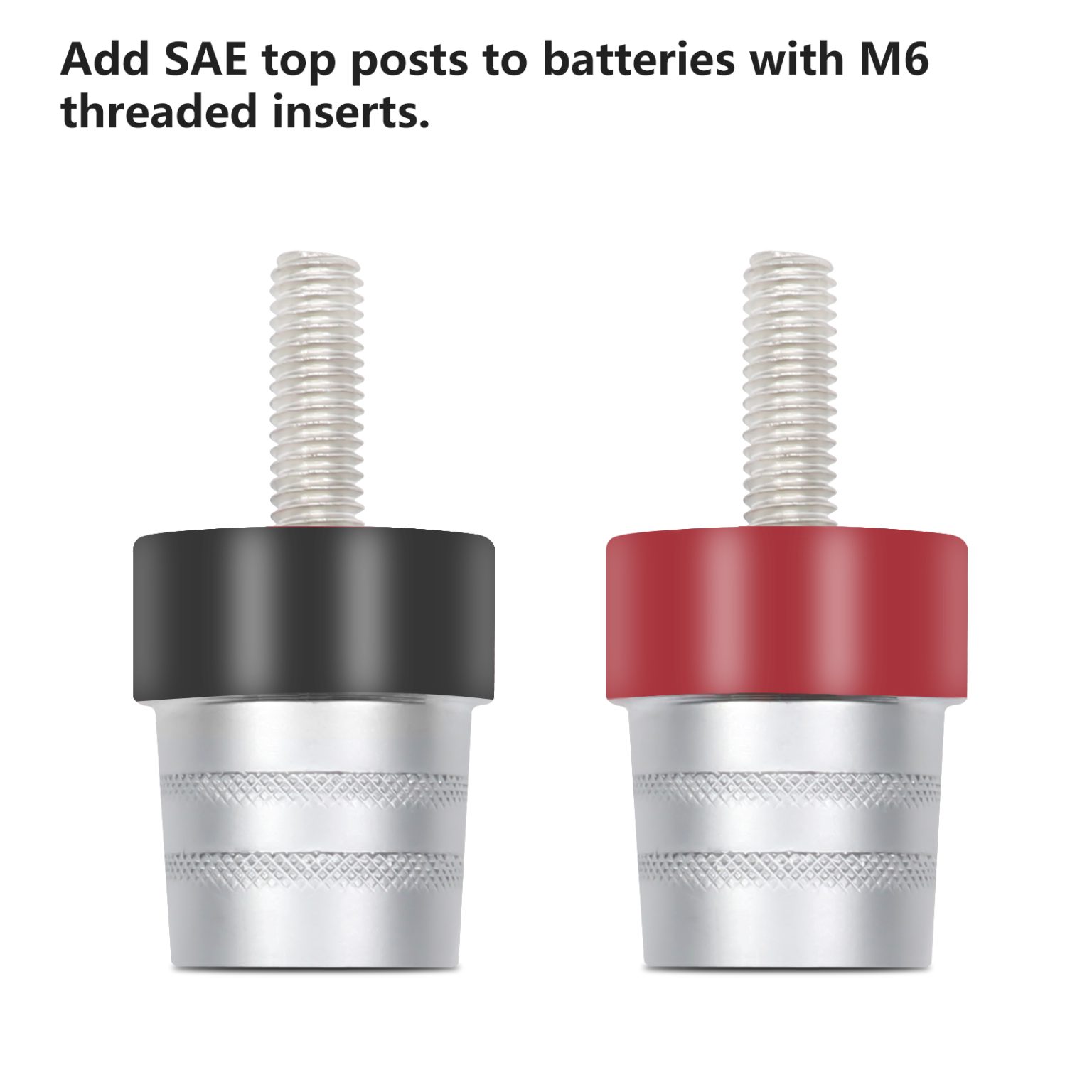 BTA6 Battery Terminal Adaptor M6 Screw to SAE Top Posts, Solid Brass ...