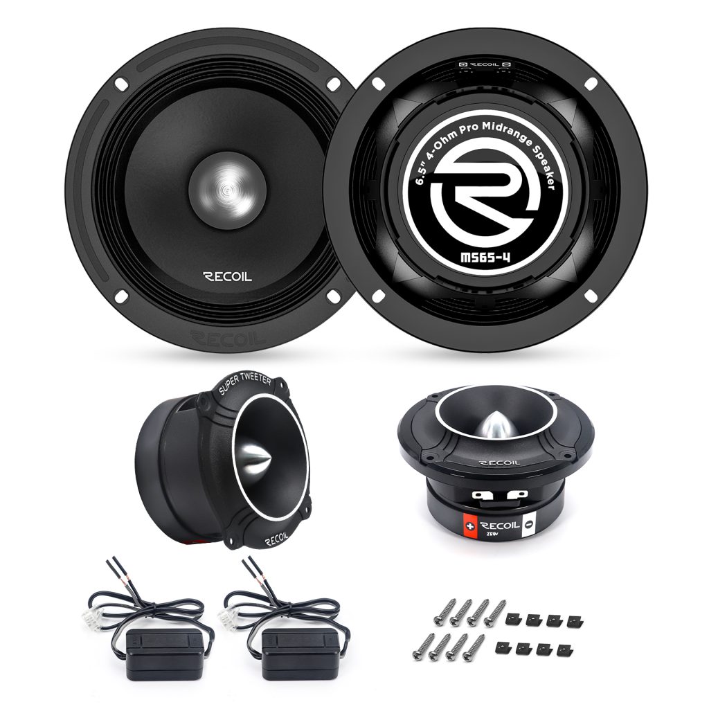 PRO65K Complete Midrange Speaker and Super Tweeter Package, Includes A ...