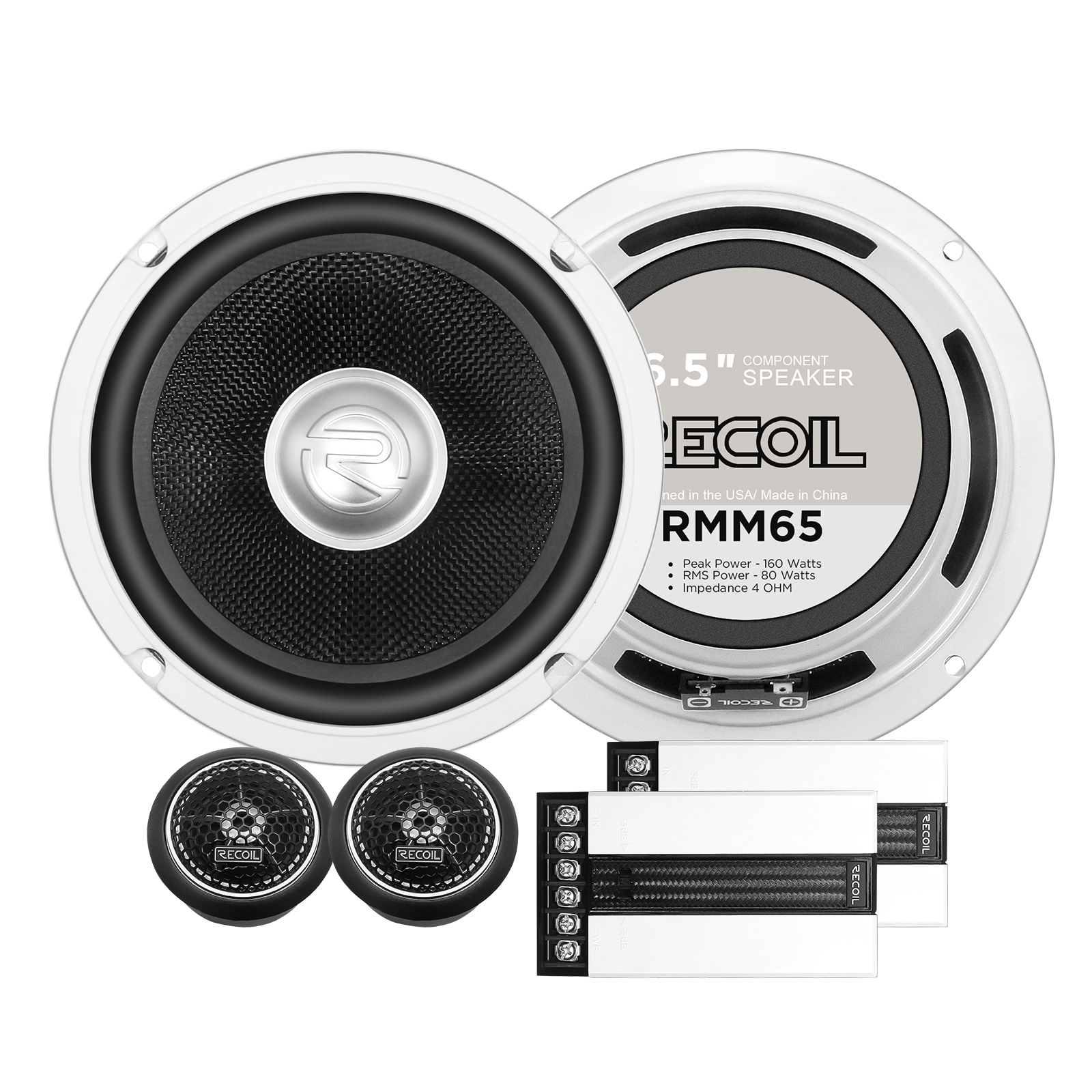 RMM65 Echo Plus Series 6.5-Inch Car Audio Component Speaker System, Max ...